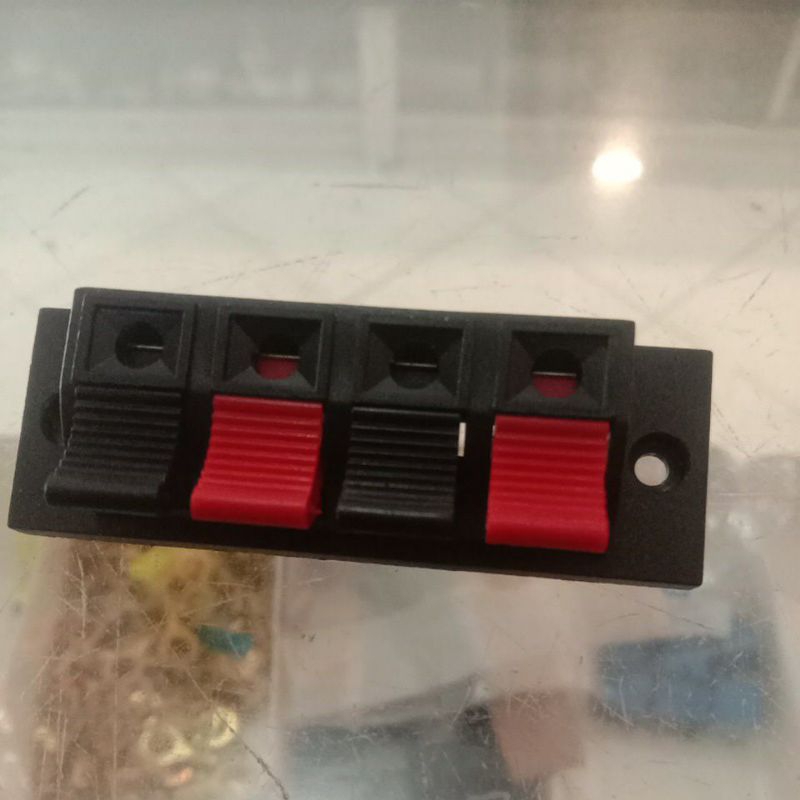 Jual Terminal 4 pin Besar speaker/ amplifier/ jepit | Shopee Indonesia