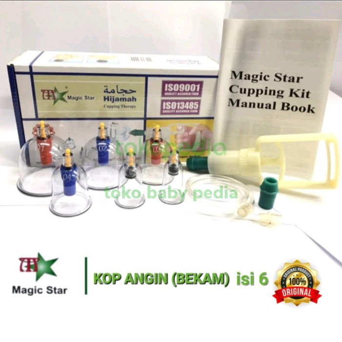 Jual BabyPedia Magic Star Alat Bekam isi 6 / Kop Angin / Hijamah Cupping Therapy | Shopee Indonesia