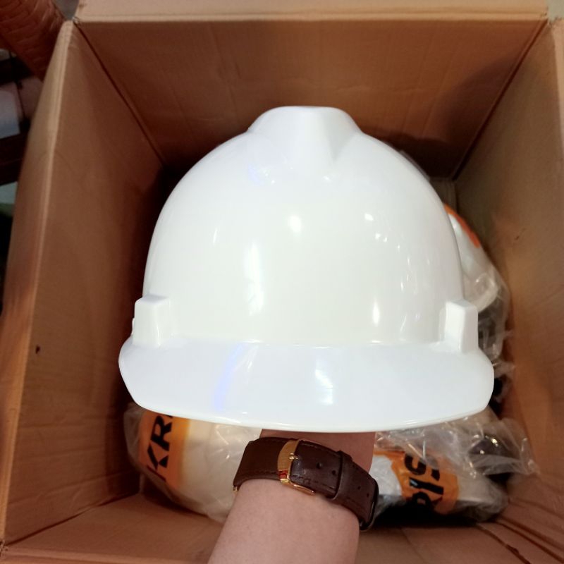 Jual Helm Safety Krisbow Fastrack / Safety Helmet Krisbow Putih ...