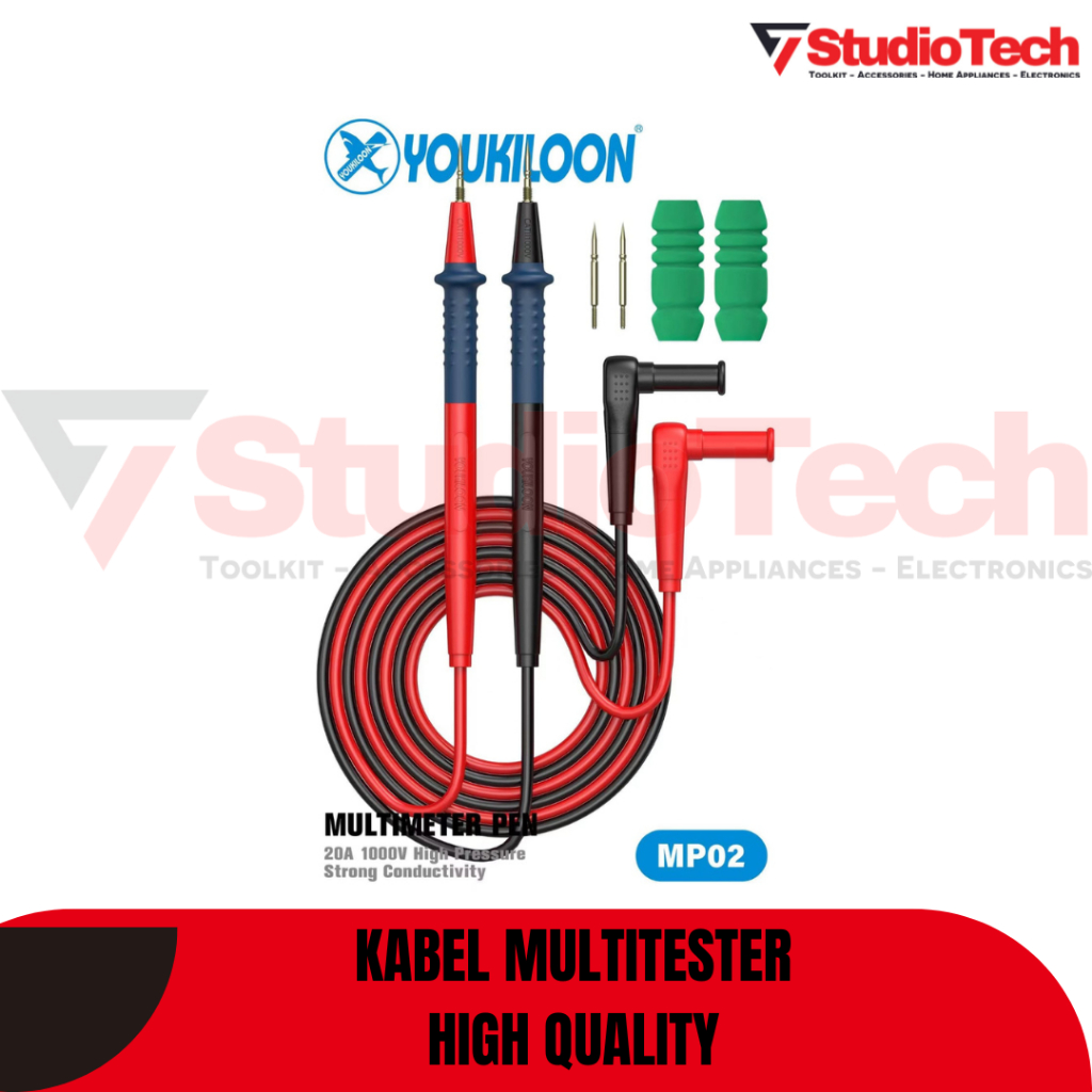 Jual KABEL MULTITESTER MULTIMETER AVO METER YOUKILOON UJUNG LANCIP ...
