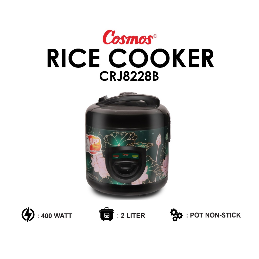 Jual Rice Cooker Cosmos CRJ8228 Magic Com 1.8 Liter CRJ-8228 400 Watt ...
