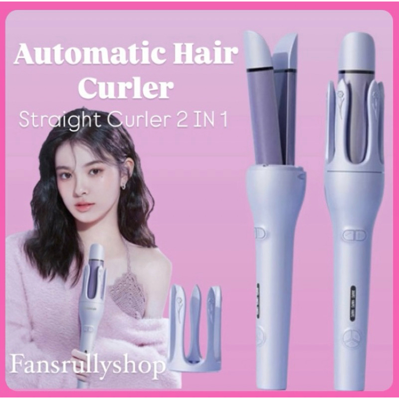 Jual Catokan Curly 2 IN 1 Catok Keramik Keriting Otomatis Pelurus & Curly Rambut / Catok 2in1 ...