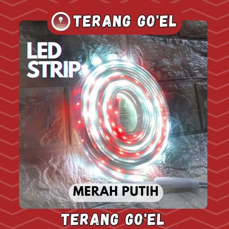 Jual LED STRIP MERAH PUTIH / LAMPU LED STRIP MERAH PUTIH | Shopee Indonesia