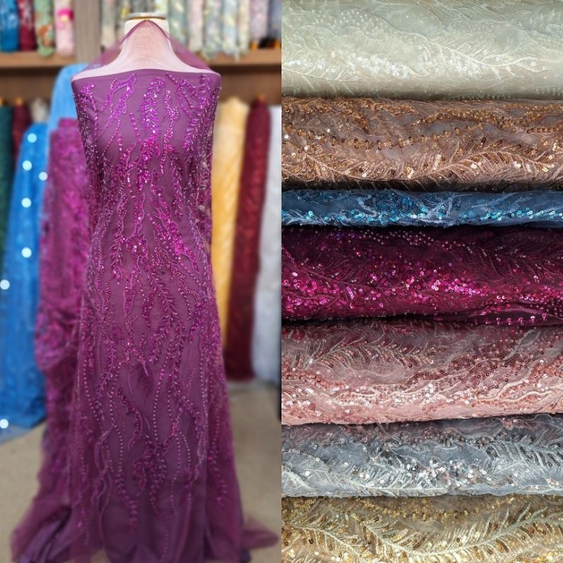 Jual KAIN TULLE PAYET PREMIUM - Mediantsm | Shopee Indonesia