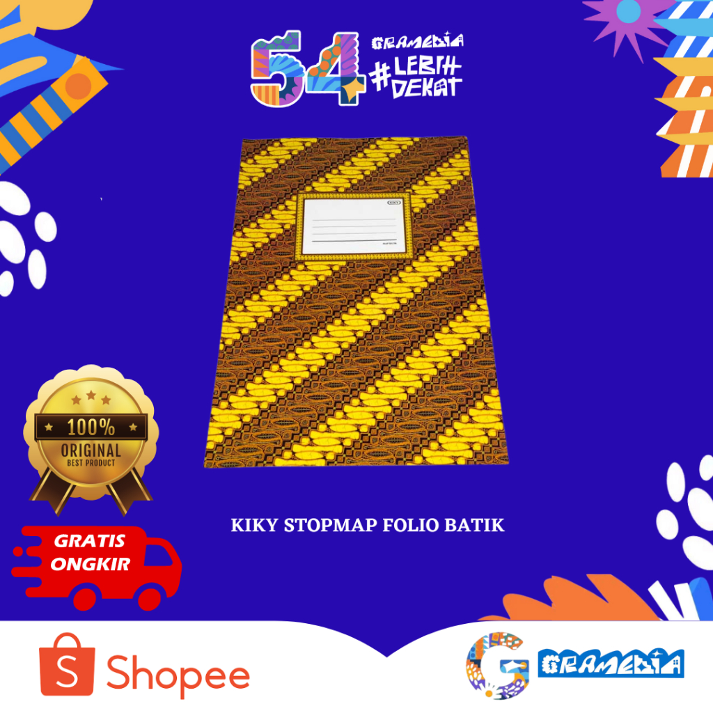 Jual Gramedia Bogor - Kiky Stopmap Folio Batik | Shopee Indonesia