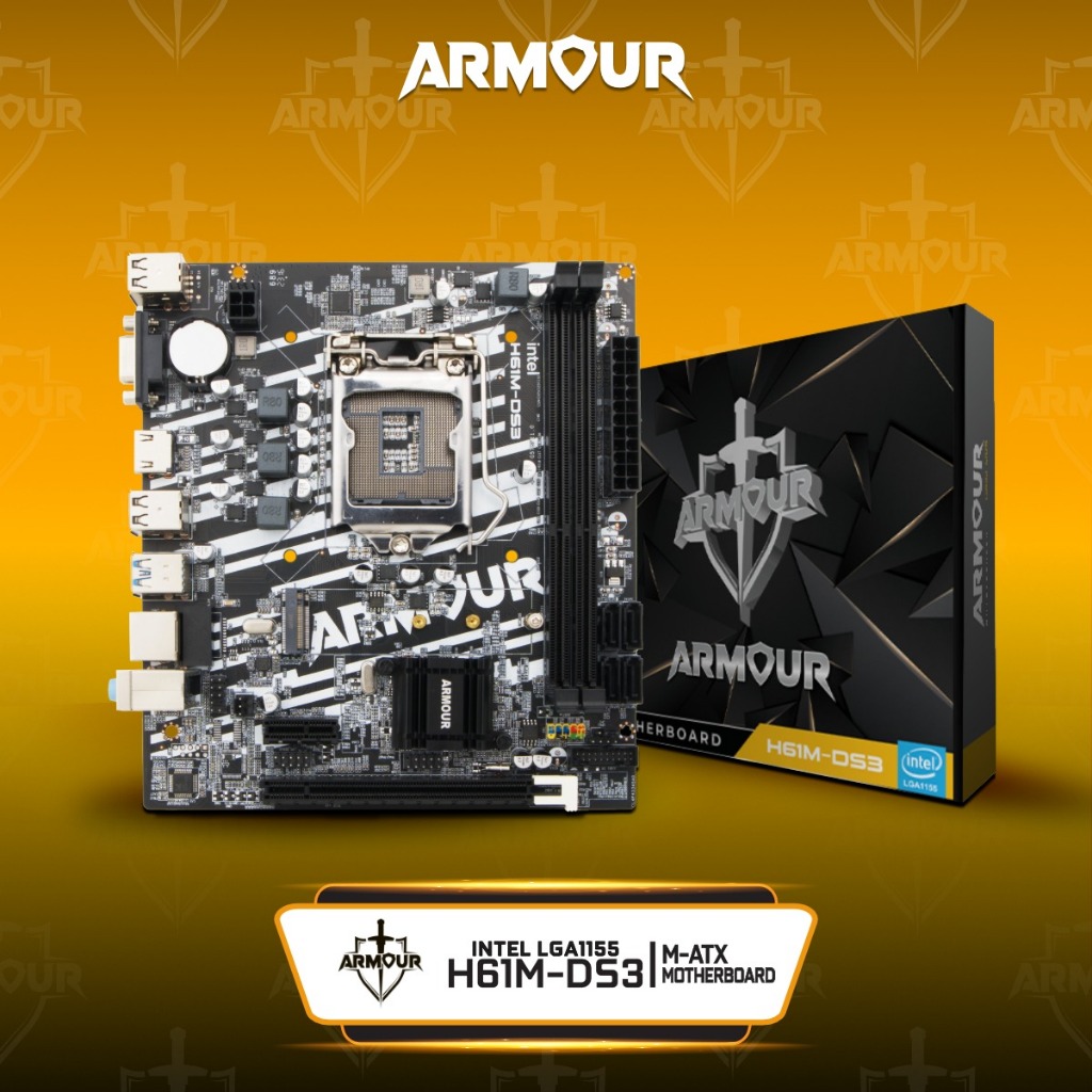Jual MOTHERBOARD ARMOUR H61M-DS3 | Shopee Indonesia