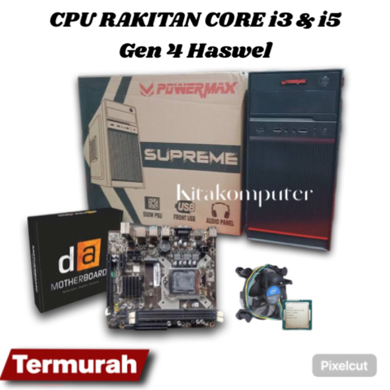 Jual PROMO CPU RAKITAN CORE I5 Gen 4 RAM 8GB SSD 128GB | Shopee Indonesia