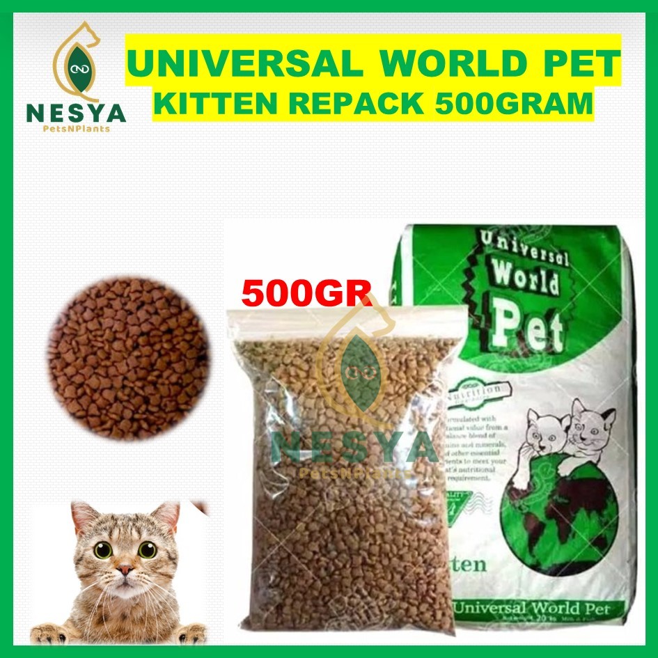 Jual Universal Kitten 500Gr Makanan Dry Food Anak Kucing Kemasan Repack ...
