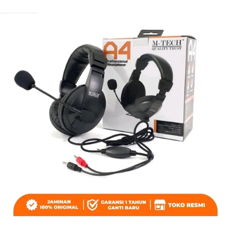 Jual M-Tech Headset Gaming A4 full Bas | Shopee Indonesia