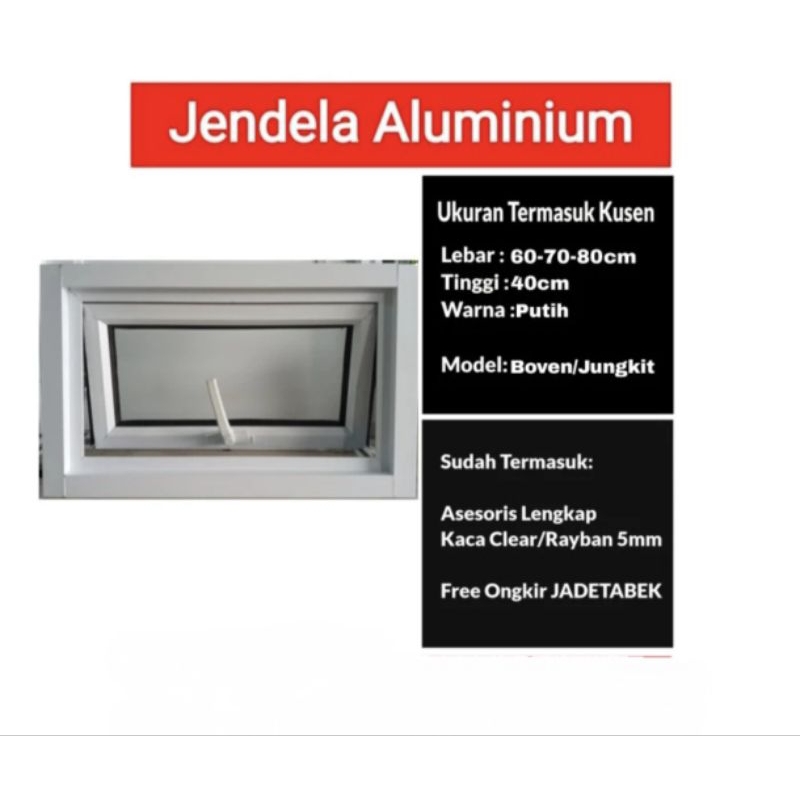 Jual Jendela Boven Light Jungkit Aluminium | Shopee Indonesia