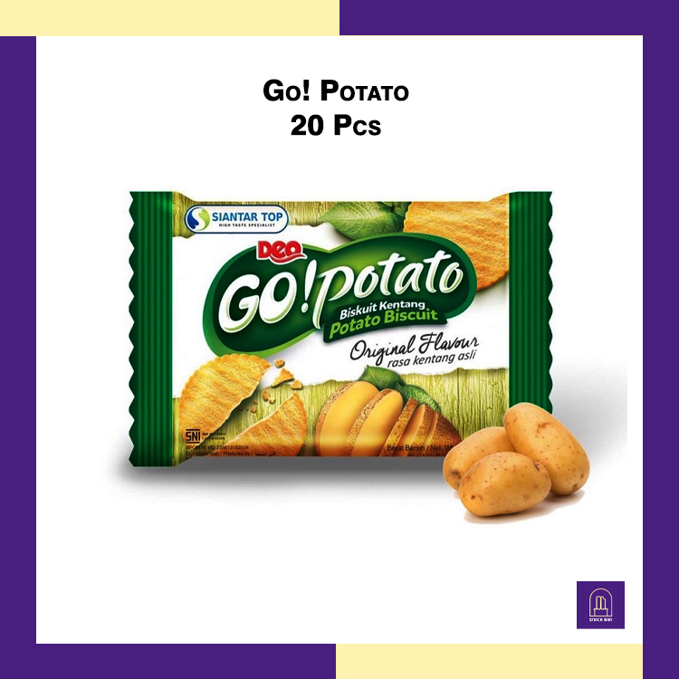 Jual GO! Potato Biskuit Kentang 1 Pack isi 20pcs | Shopee Indonesia
