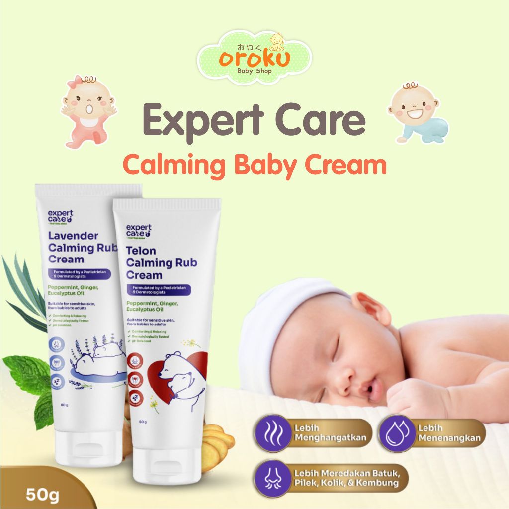 Jual EXPERT CARE CALMING BABY CREAM 50GR / TELON CALMING RUB CREAM ...