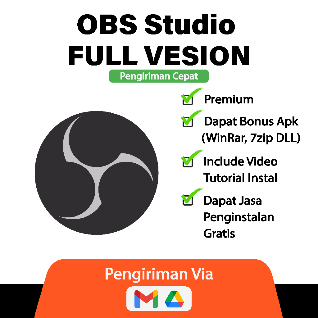 Jual Software Screen Recording | OBS Studio Full Version | Shopee Indonesia