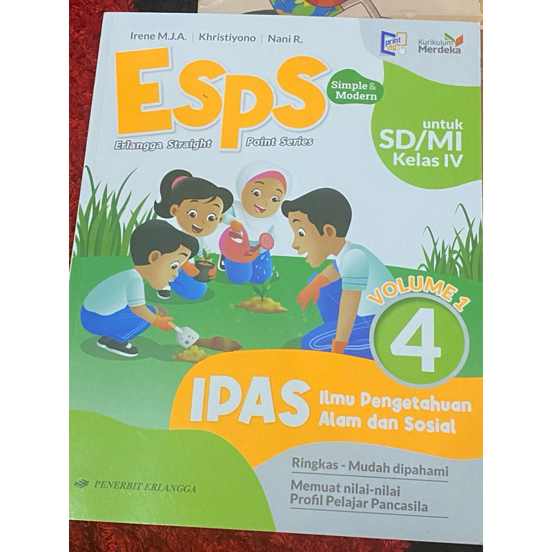 Jual (NEW) ESPS mapel IPAS kelas 4 kurikulum merdeka original erlangga ...