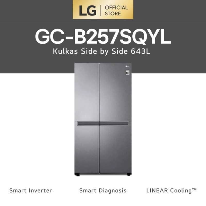 Jual LG Kulkas Side by Side Smart Inverter Compresor [643L] GC-B257SQYL | Shopee Indonesia