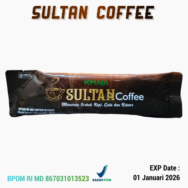 Jual KHAIA SULTAN COFEE ( 1 SACHET)KOPI STAMINA PRIA | Shopee Indonesia