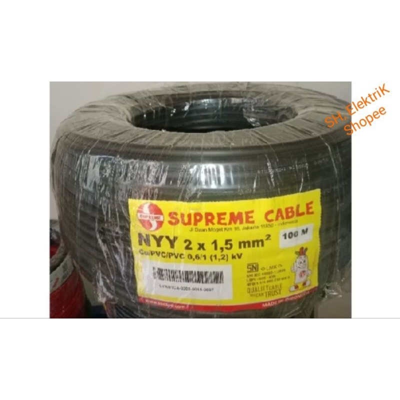Jual kabel supreme NYY 2x1,5mm permeter/meteran | Shopee Indonesia