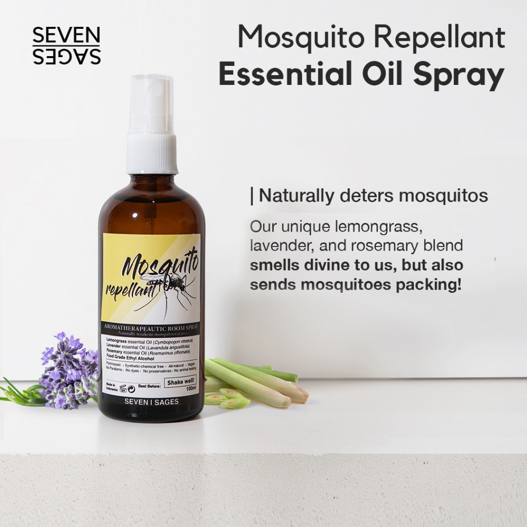 Jual Natural Mosquito Repellant Room Spray with Pure Essential Oil ...