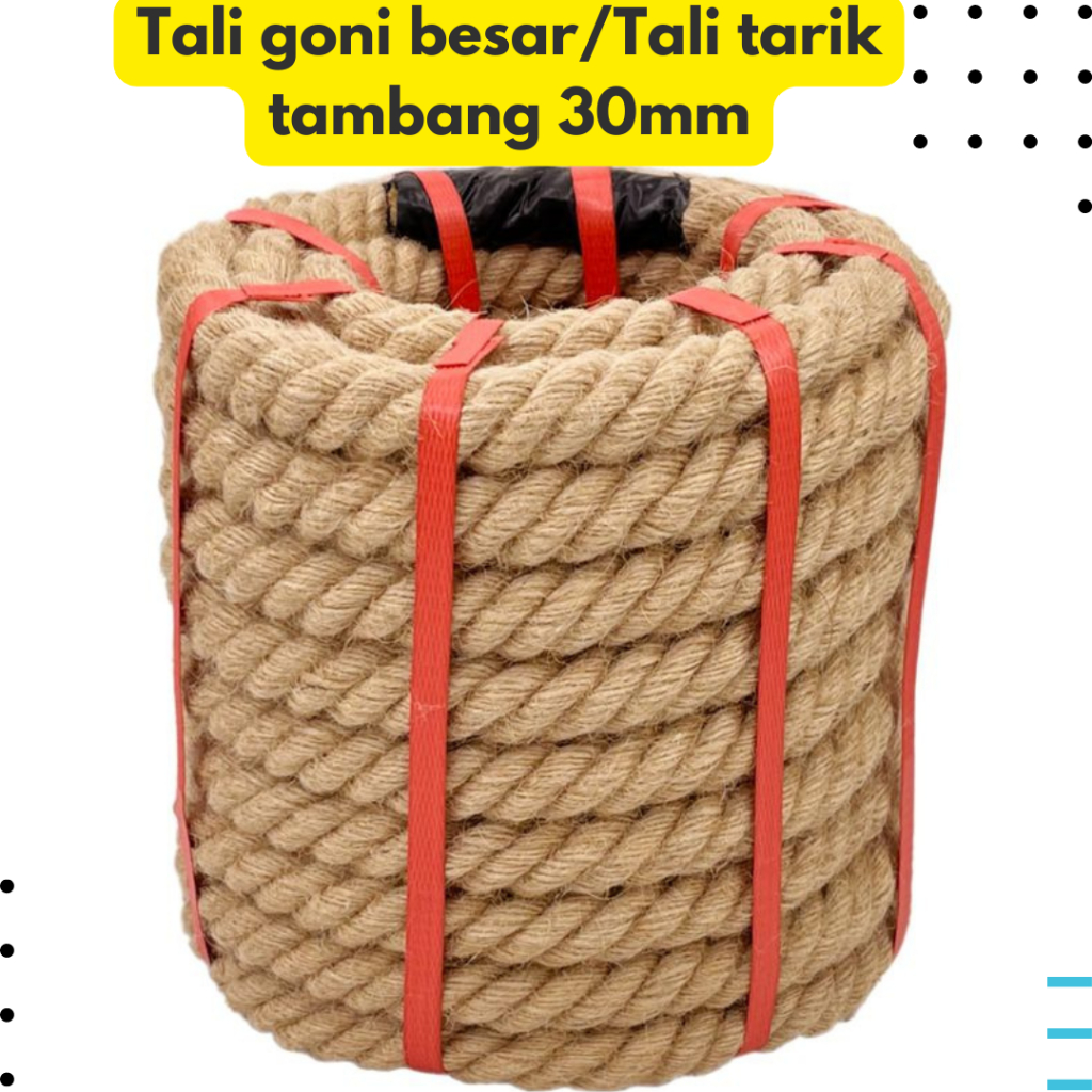 Jual TALI GONI BESAR|TALI RAMI|TALI TARIK TAMBANG 30MM PERMETER ...
