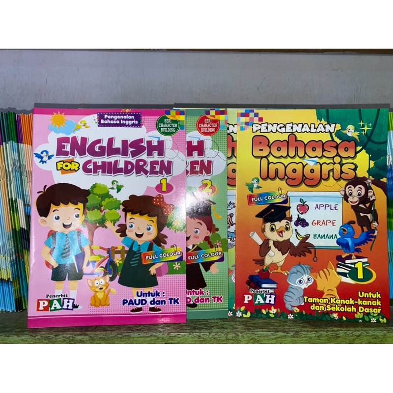 Jual Buku English For Children Buku Belajar Bahasa Inggris Anak PAUD TK penerbit PAH Bisa COD ...