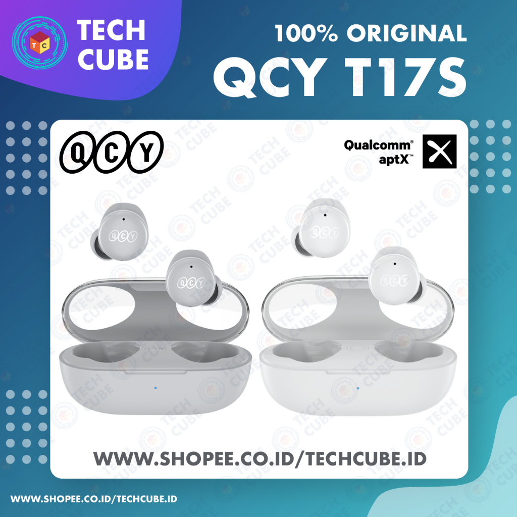 Jual QCY T17S TWS Wireless ENC Earphone Headset Bluetooth Alt T5 T13 T7 T1C | Shopee Indonesia