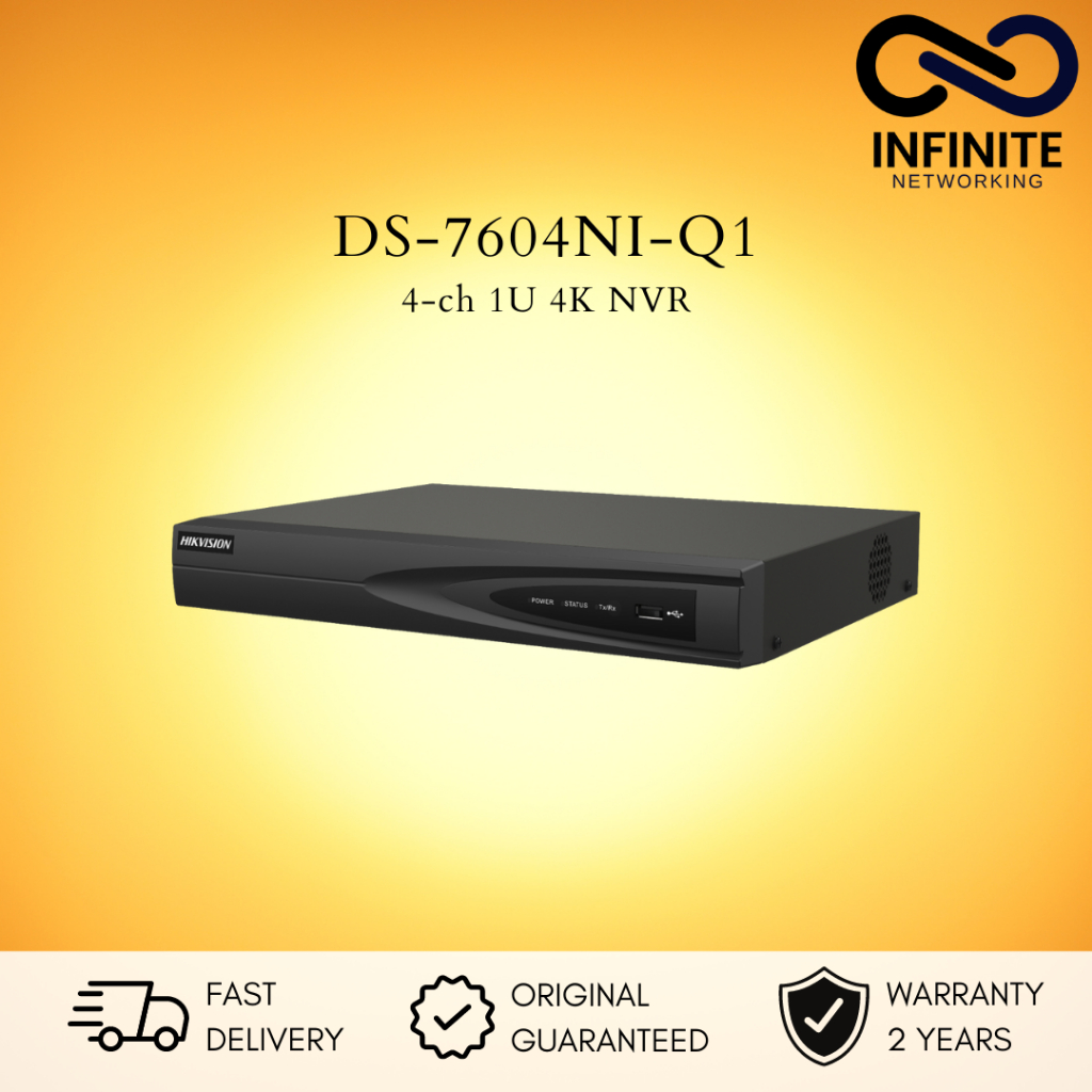 Jual HIKVISION DS-7604NI-Q1 4-ch 1U 4K NVR | Shopee Indonesia