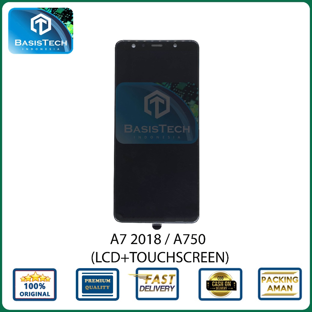 Jual LCD SAMSUNG A7 2018 - A750 SUPER OLED +TOUCHSCREEN - ORIGINAL QUALITY | Shopee Indonesia