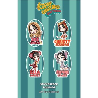 Jual STICKERPACK CHIBI JKT48 KEBUN BINATANG SAAT HUJAN (AME NO ...
