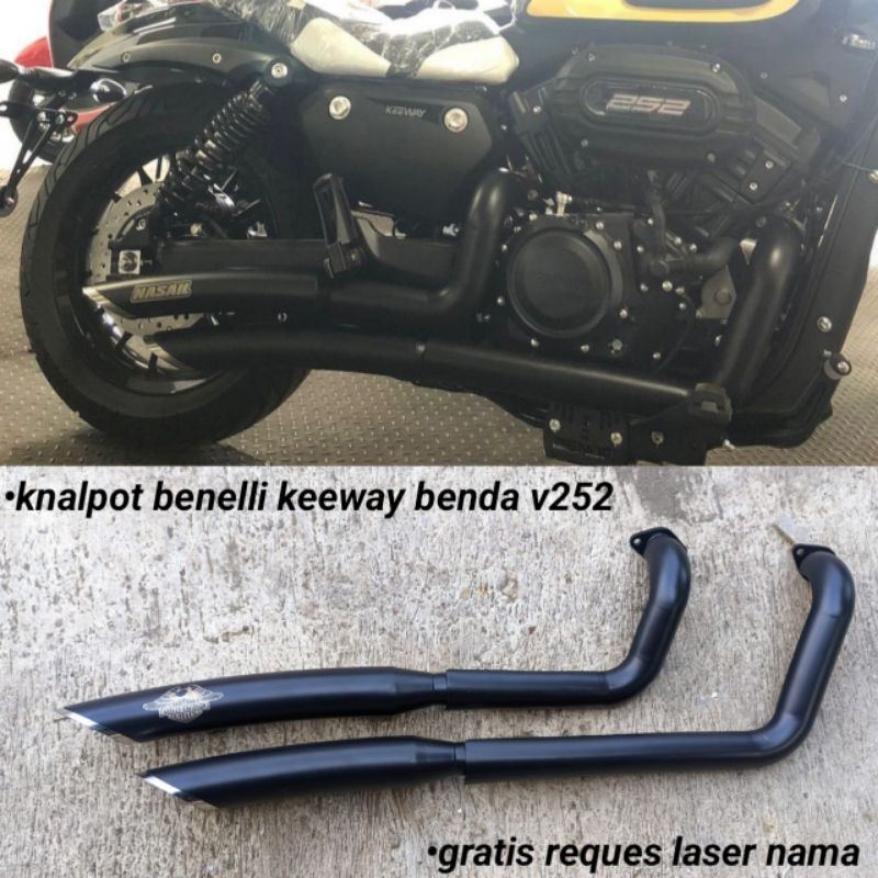 Jual knalpot custom benelli keeway benda v252 c type silincer bigradius ...