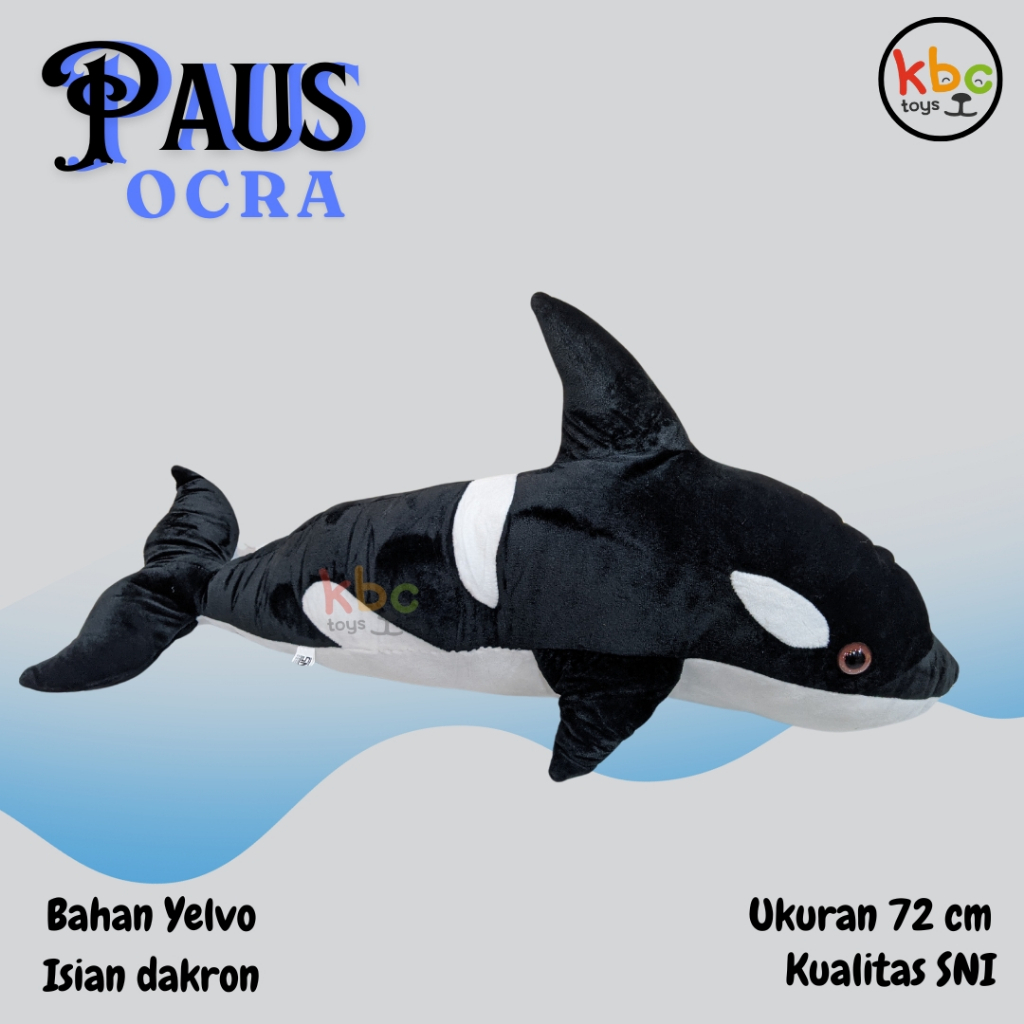 Jual Boneka Paus Orca Jumbo/Bagus Untuk Kado dan Hadiah Ulang Tahun ...