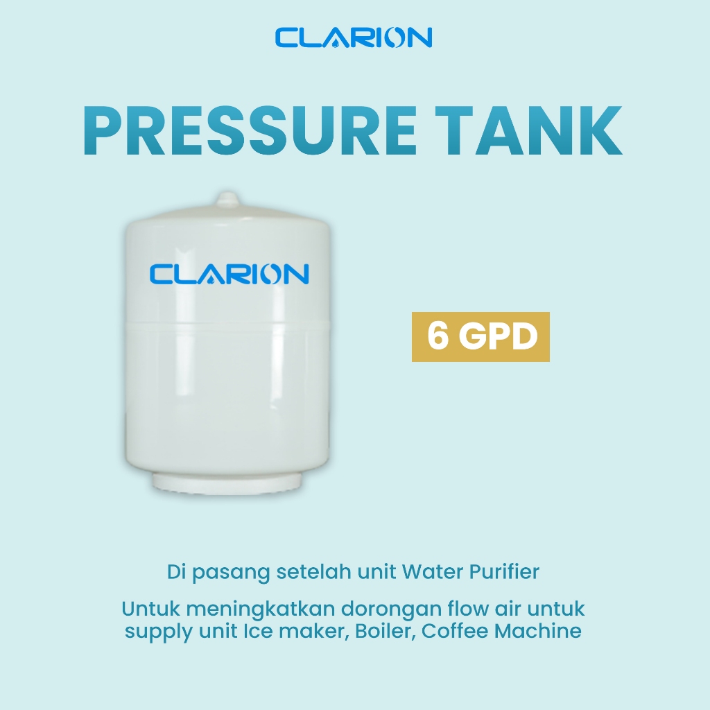 Jual Pressure Tank RO 6g Clarion - Reverse Osmosis Pressure Tank ...