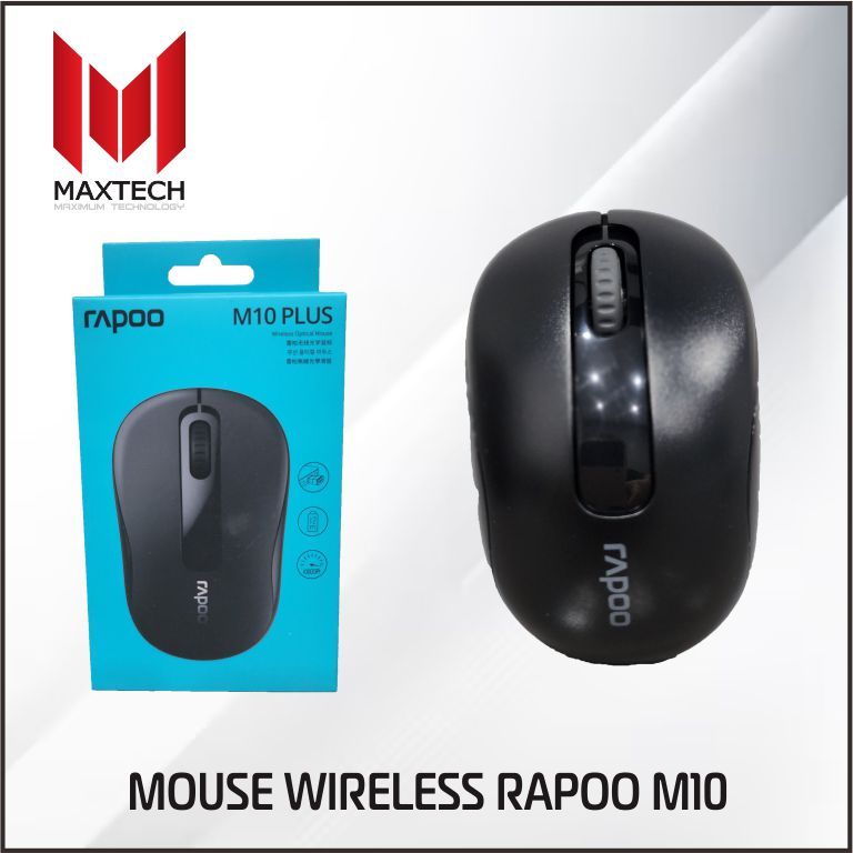 Jual Mouse Wireless RAPOO M10 Plus - BLACK | Shopee Indonesia
