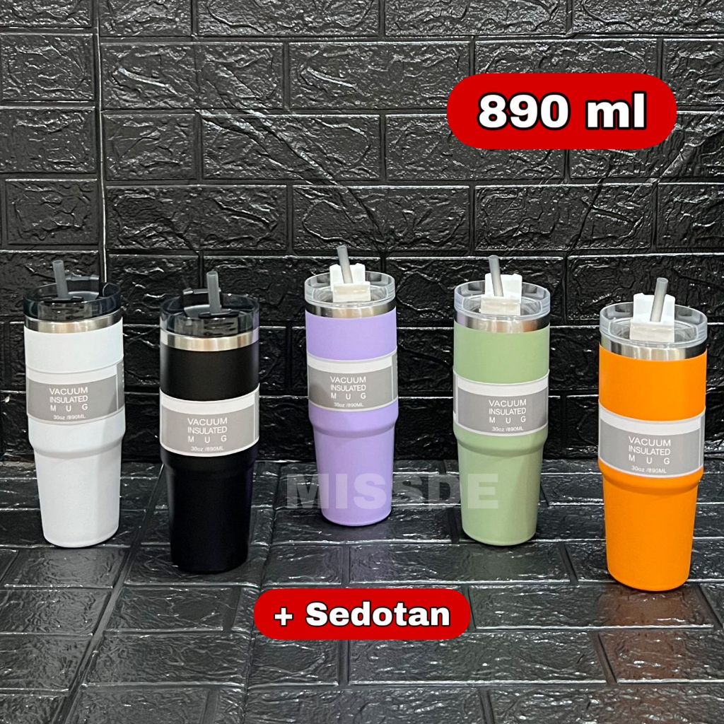 Jual TUMBLR STAINLESS MUG 900ML / 30 OZ VACUUM INSULATED / TUMBLER ...
