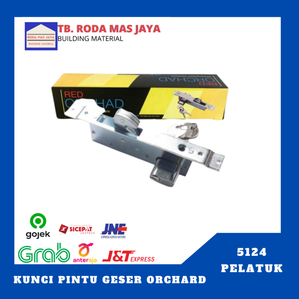 Jual Kunci Pintu Alumunium Red Orchard 5124 Model Kait | Shopee Indonesia