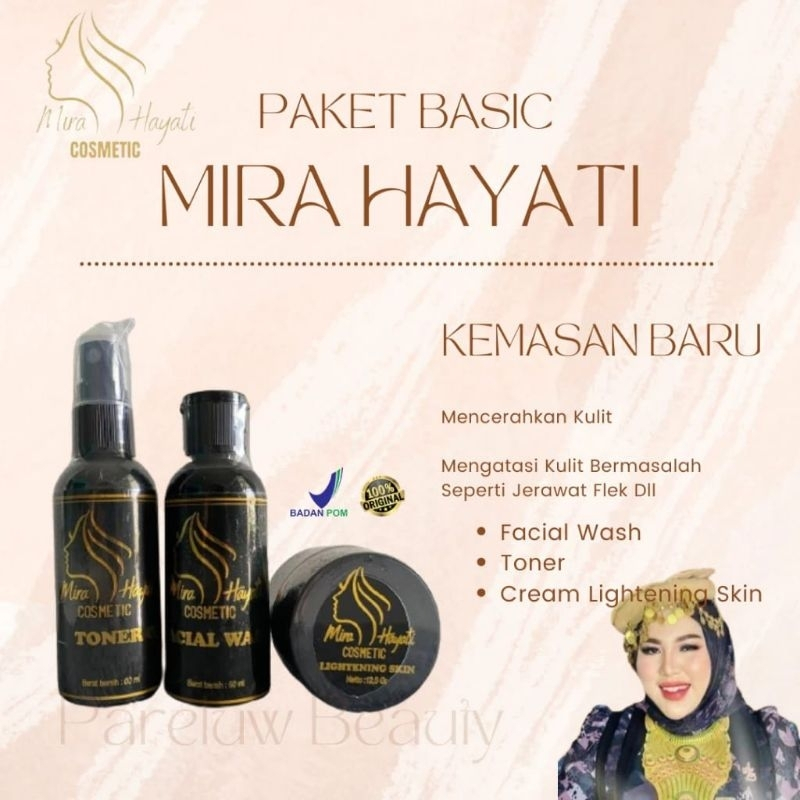 Jual PAKET BASIC MIRA HAYATI COSMETIC/MIRA HAYATI SKINCARE 100% ...