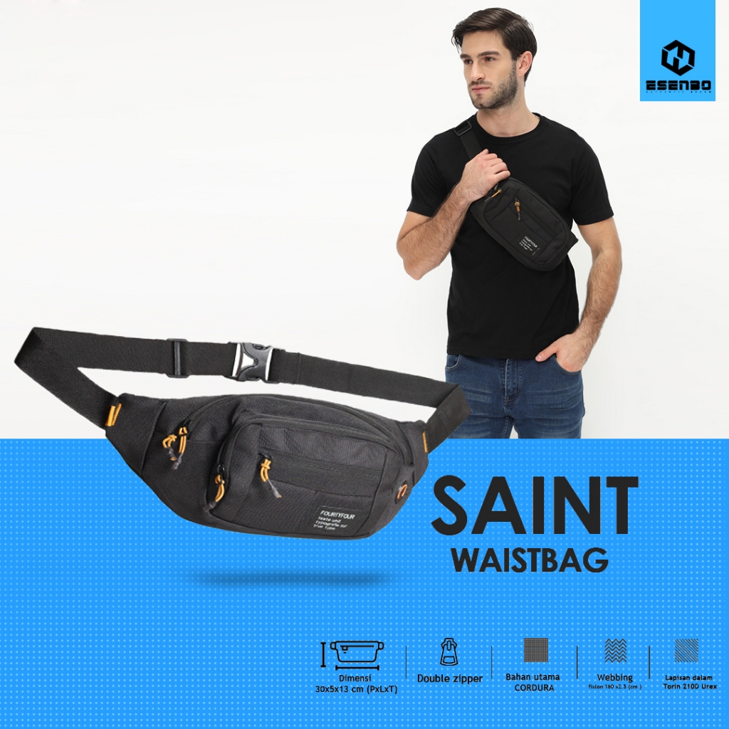 Jual FOURTYFOUR Saint - Tas Waistbag Pria Kasual | Shopee Indonesia