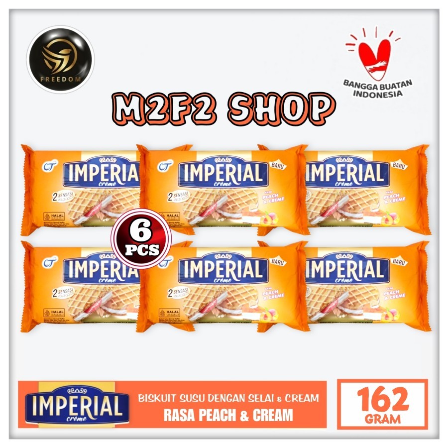 Jual Imperial Creme Peach | Biskuit Susu Selai Rasa Peach & Krim - 162 ...