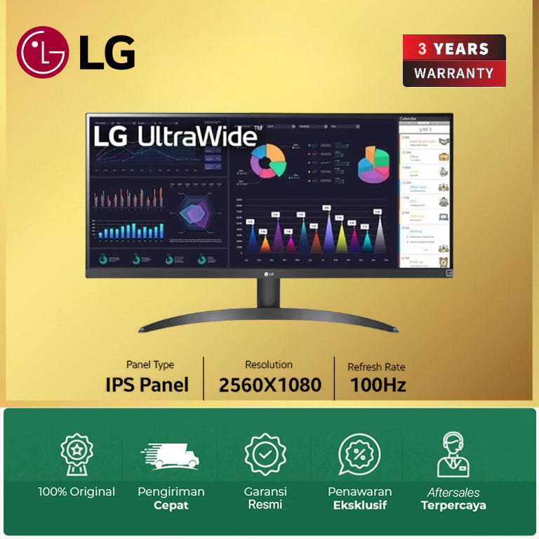 Jual Monitor LED LG UltraWide™ 29WQ500-B - Full HD 100Hz 29" Inch ...