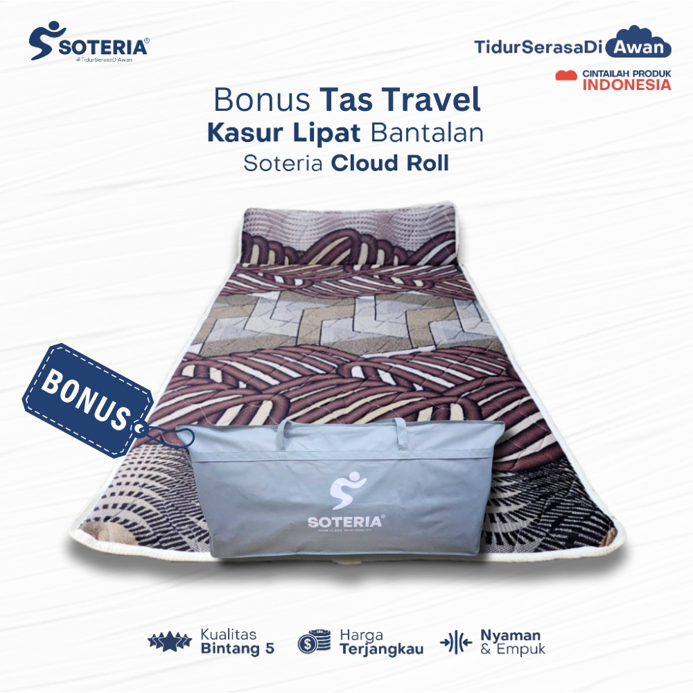 Jual Soteria Kasur lipat Portable Bonus Tas Travel / Matras Busa ...