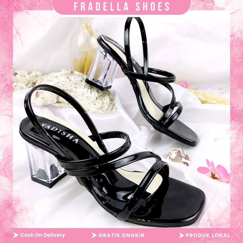Jual Fradella Shoes-Hihg Heels Wanita Sendal Wisuda Kondangan Hak Kaca ...