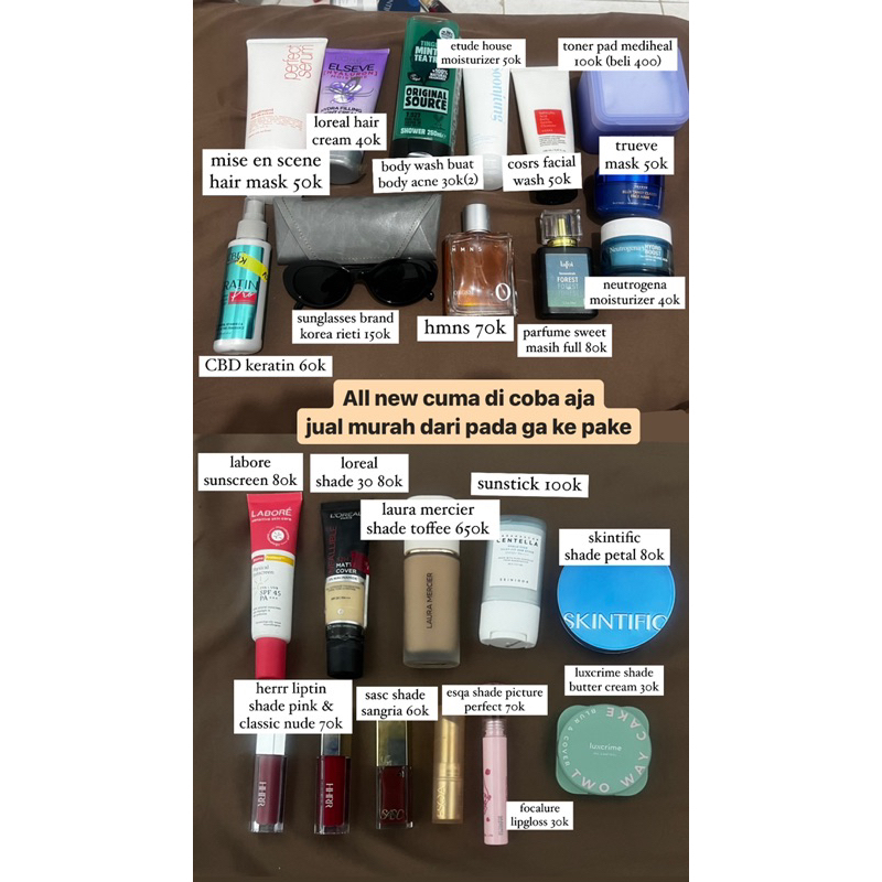 Jual All new preloved makeup skincare | Shopee Indonesia