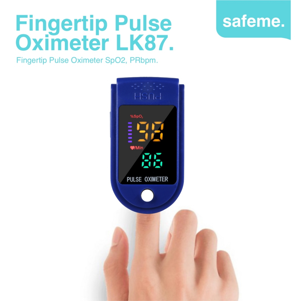Jual LK87 Fingertip Pulse Oximeter Jari Alat Pengukur Saturasi Oksigen Darah SpO2 | Shopee Indonesia