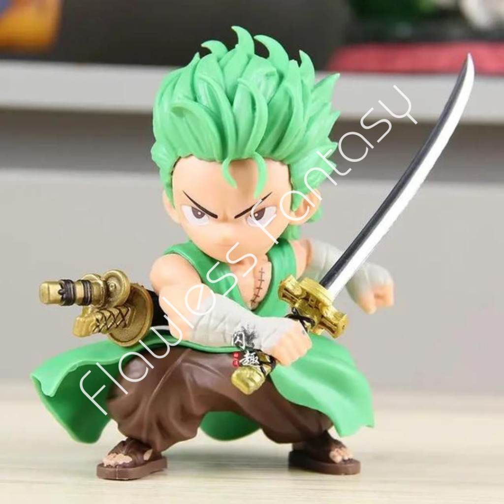 Jual One Piece Roronoa Zoro Mini Character Cute Chibi Anime Figure ...