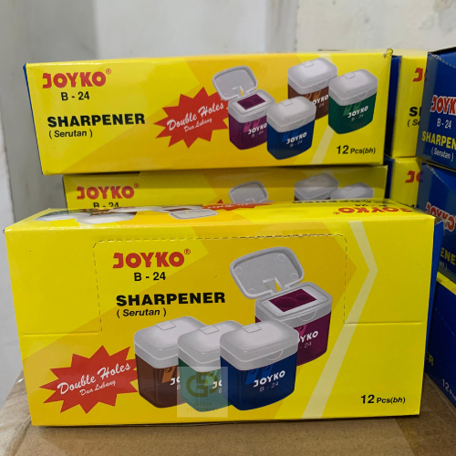Jual Sharpener Rautan Serutan Joyko B-24 (1 Pack isi 12 Pcs) | Shopee ...