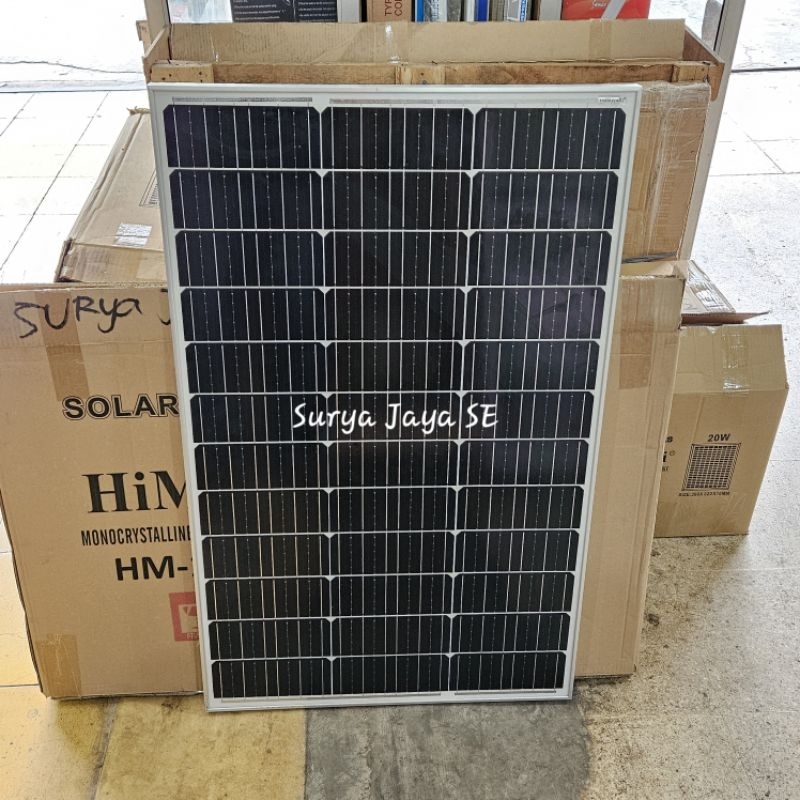 Jual Solar Panel Tenaga Surya WP-100 Monocrystalline Himawari | Shopee ...