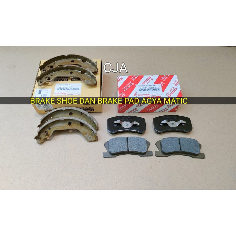 Jual BRAKE SHOE /BRAKE PAD /KAMPAS REM DEPAN DAN BELAKANG AGYA MATIC ...