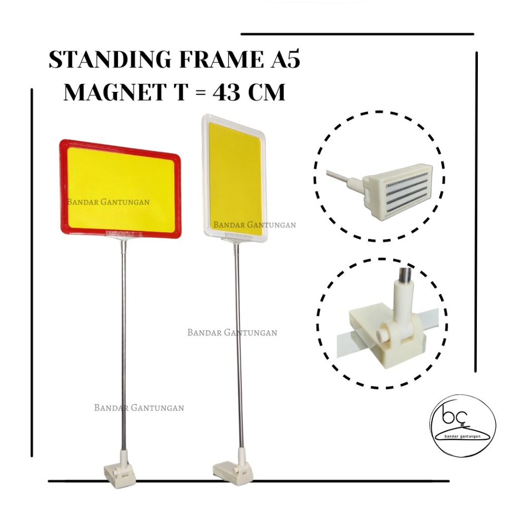 Jual Jepitan Magnet Tempel Price Tag Toko Penjepit Papan Obral Standing ...