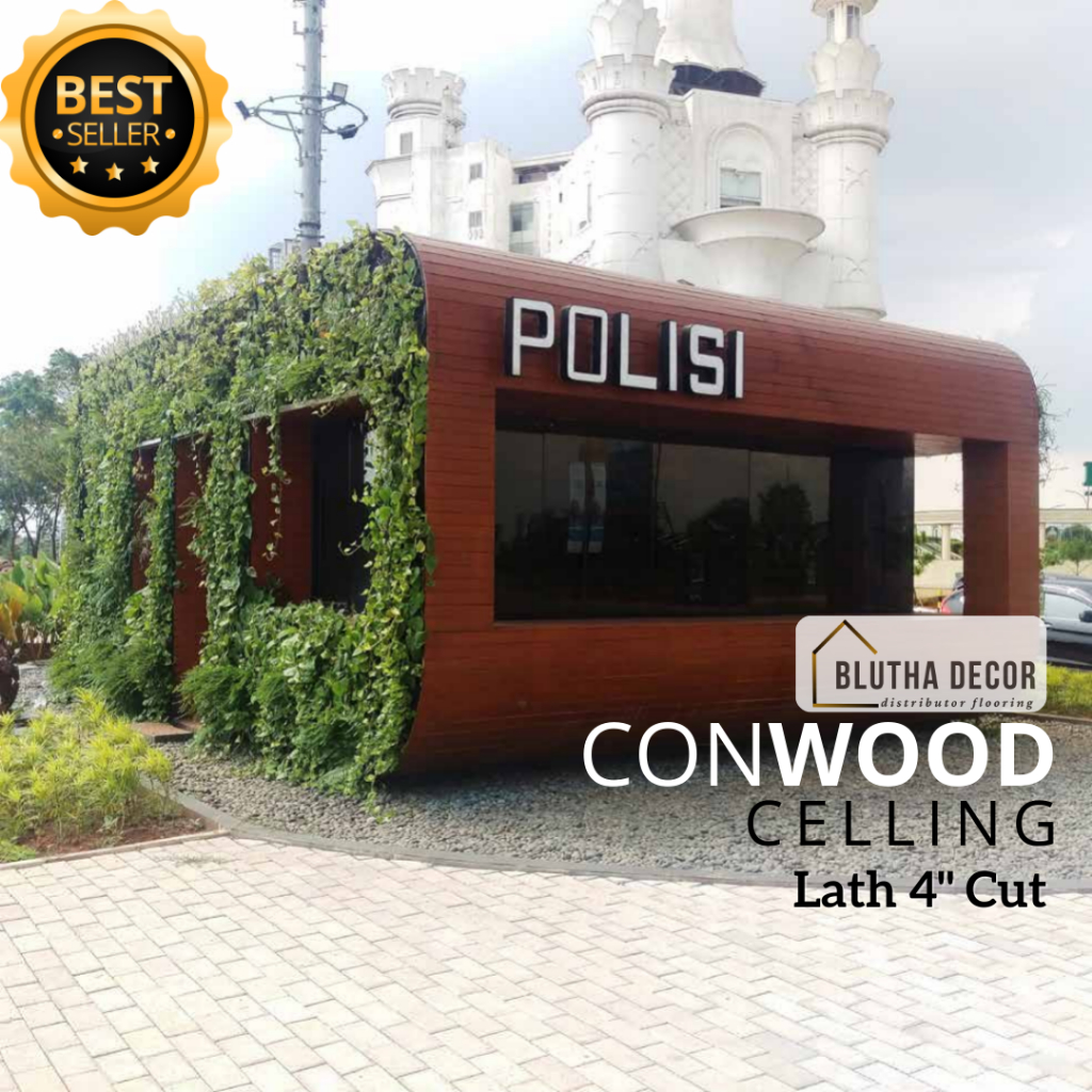 Jual CONWOOD CEILING LATH 4" CUT FIBER SEMEN NATURAL COLOR 3,05METER ...