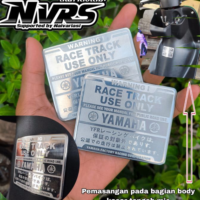 Jual KP8 Emblem Stainless Warning Yamaha | Shopee Indonesia