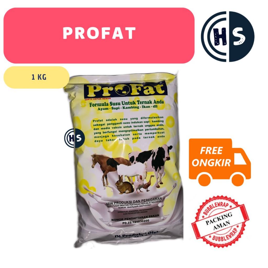 Jual PROFAT 1 KG - Susu Ternak Pengganti Susu Induk Untuk Sapi Kambing ...